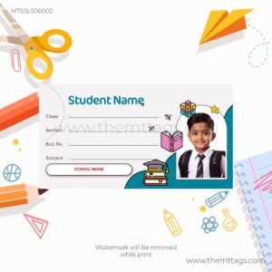 Customized School Sticker Label, Name Slip with Your Kids Photo
